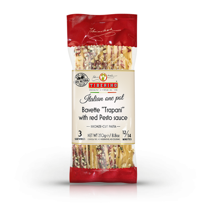 Tiberino Bavette "Trapani" w/ Red Pesto - Carter and Cavero